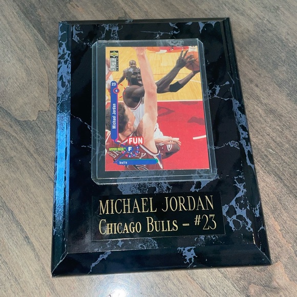 Wall Decor | 1995 Upper Deck Michael Jordan Collectors Choice Plaque ...